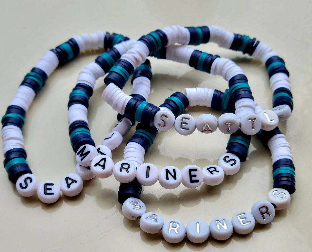 Seattle Mariners Heishi Bracelets - Etsy