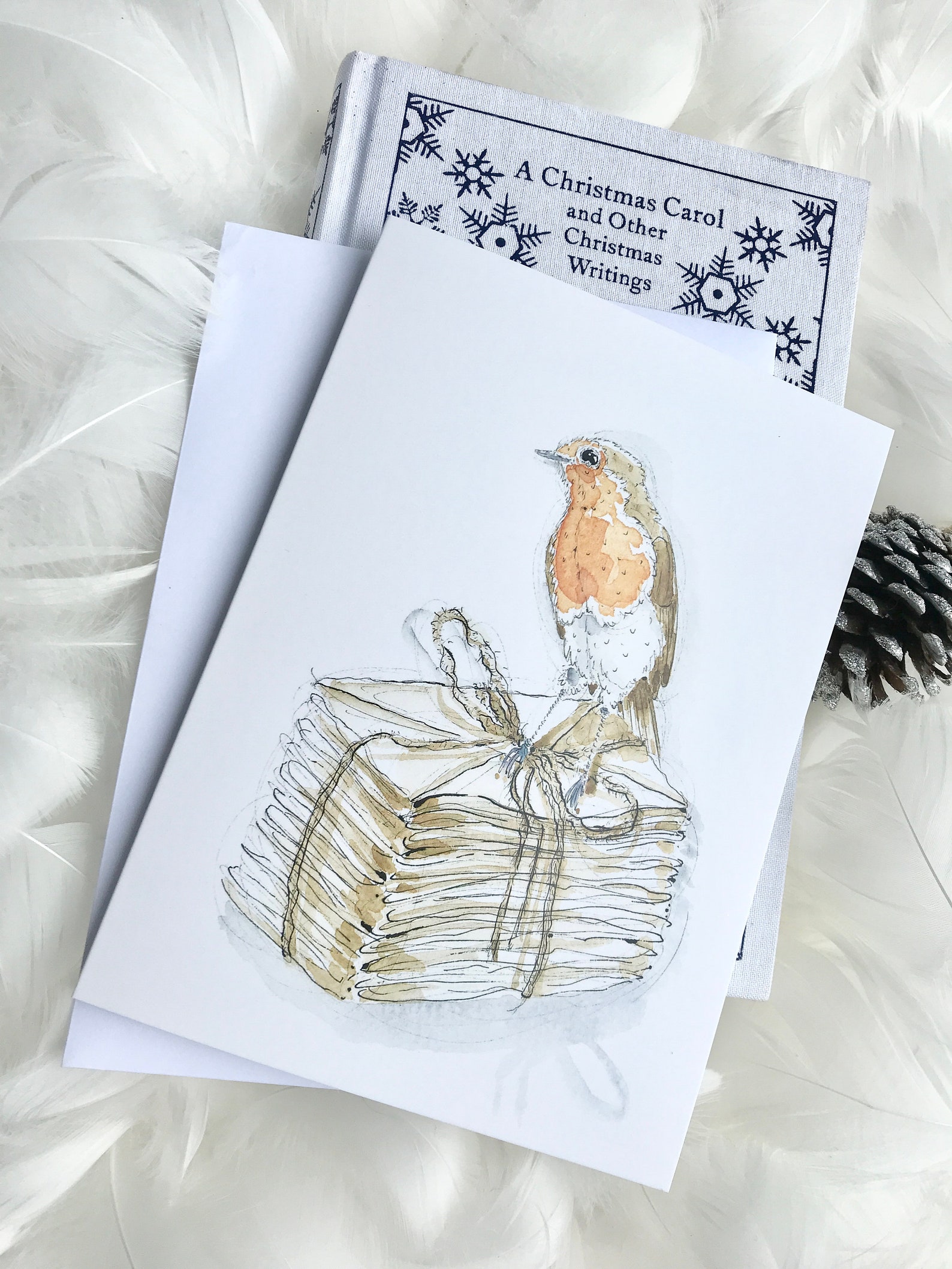 Robin Card Robin Messages Handmade Greetings Card Artisan Maker ...