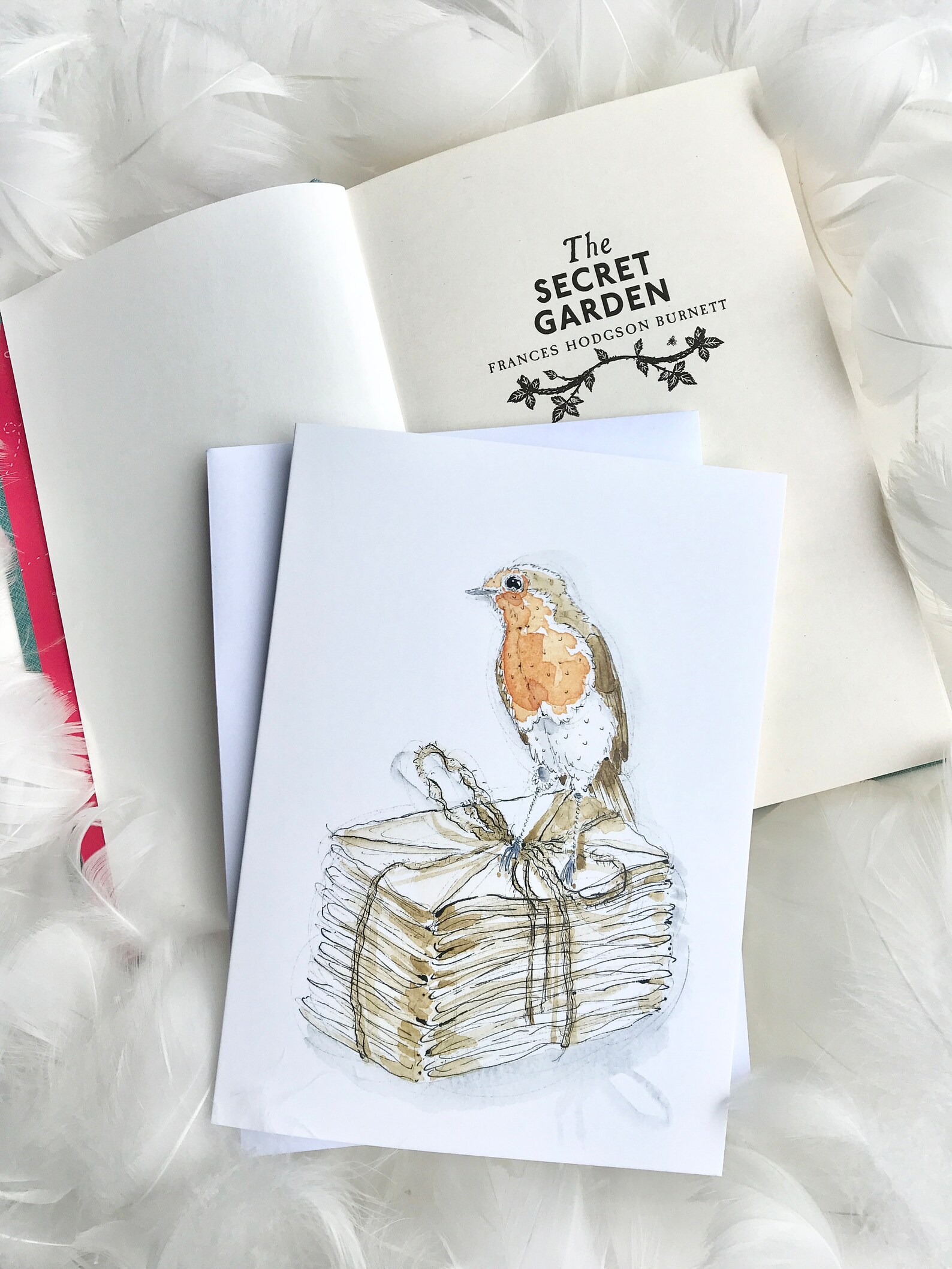 Robin Card Robin Messages Handmade Greetings Card Artisan Maker ...