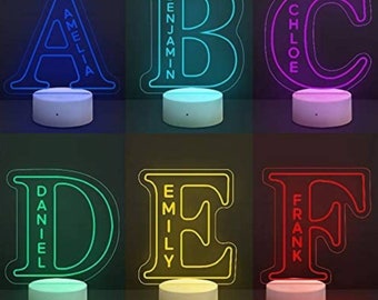 Acrylic Name Light - Etsy UK