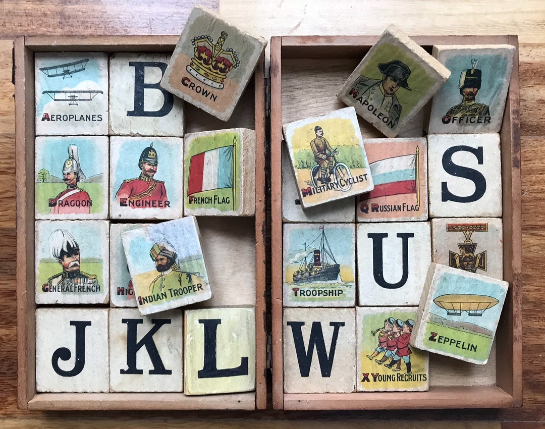 WW1 Era Alphabet Blocks – Military Figure Toys, Militaria - Etsy