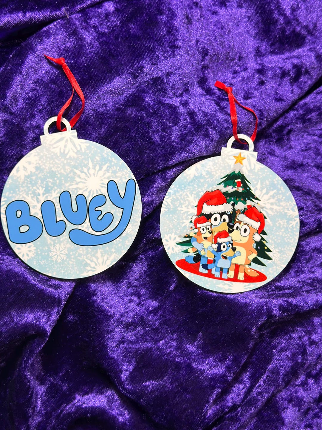 Bluey Xmas Tree Ornament - Etsy