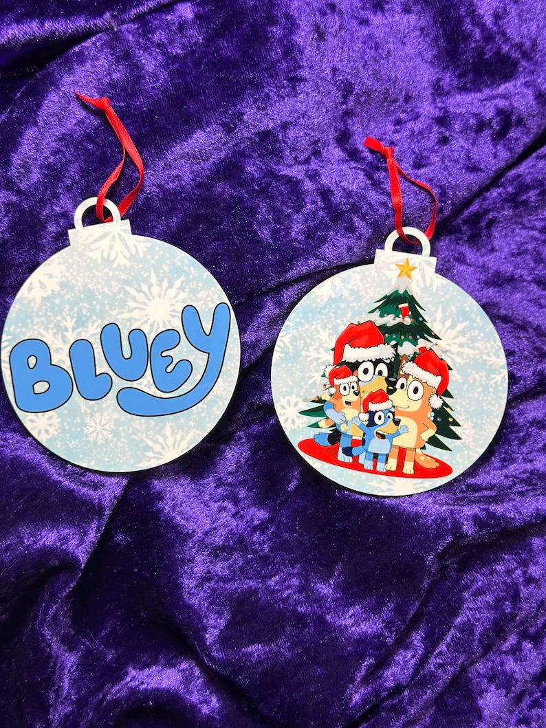 Bluey Xmas Tree Ornament - Etsy