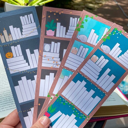 Yearly Reading Goal Tracker Book Log Bookmark - Etsy