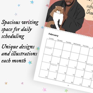 2025 Wall Calendar / 12 Month Calendar / New Girl Merch / Bookmark ...