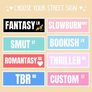 Library Street Sign Bookshelf Decor/ Bookish Merch/ Gift for Book Lover ...