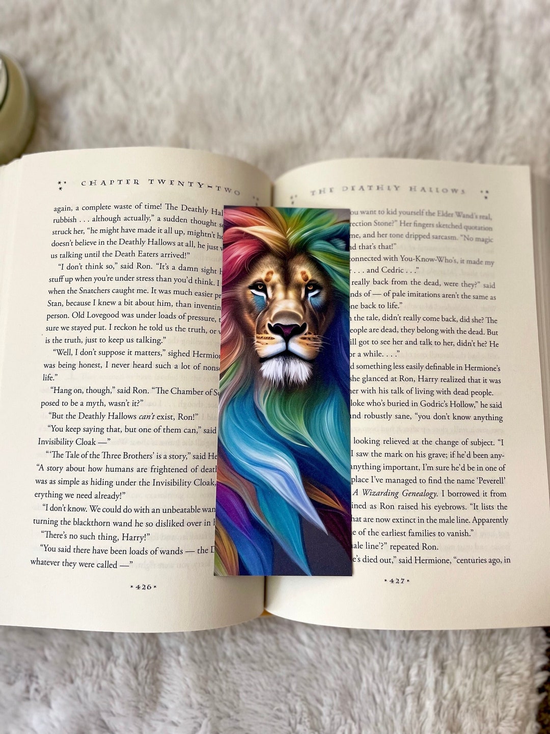 Colorful Lion Bookmarks / Bookish Gift / Book Lover / Bookmarks for ...