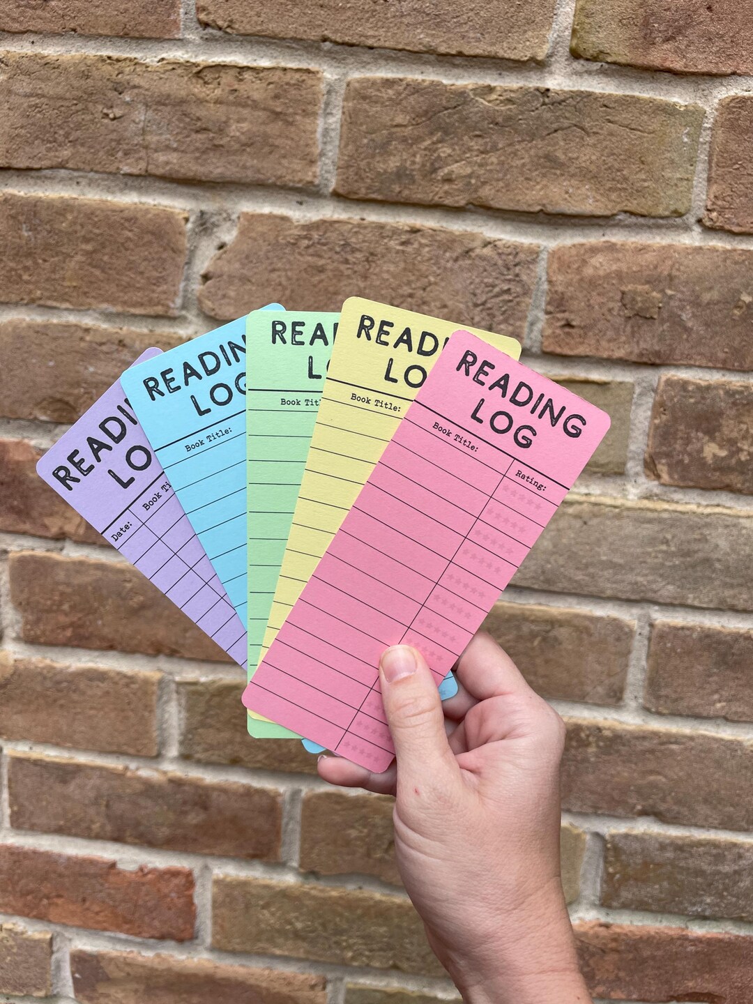 Book Tracker Bookmark | Reading Log for Readers | Writable Bookmark ...