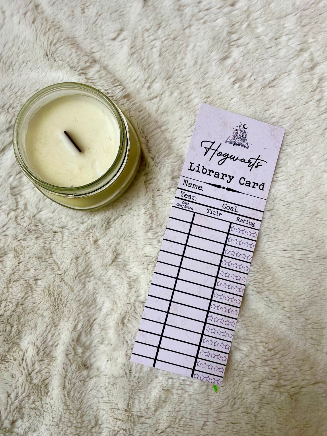 Library Card Book Tracker Bookmark / Reading List Bookmark / Gifts ...