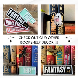 Library Street Sign Bookshelf Decor/ Bookish Merch/ Gift for Book Lover ...