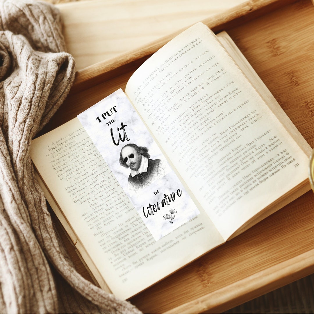 Lit in Literature Bookmark / Bookmarks / High Quality Card Stock ...