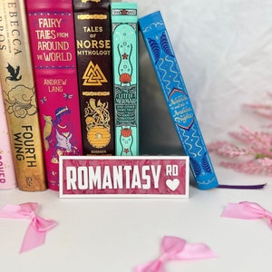 Romantasy Library Sign | Bookshelf Decor | Book Lover Gift for Her ...