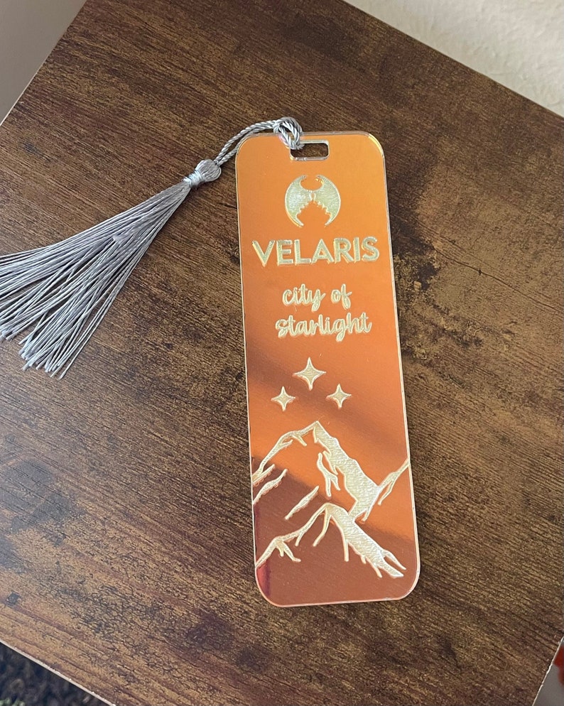 Velaris City of Starlight Iridescent Acrylic Bookmark /acotar Merch ...