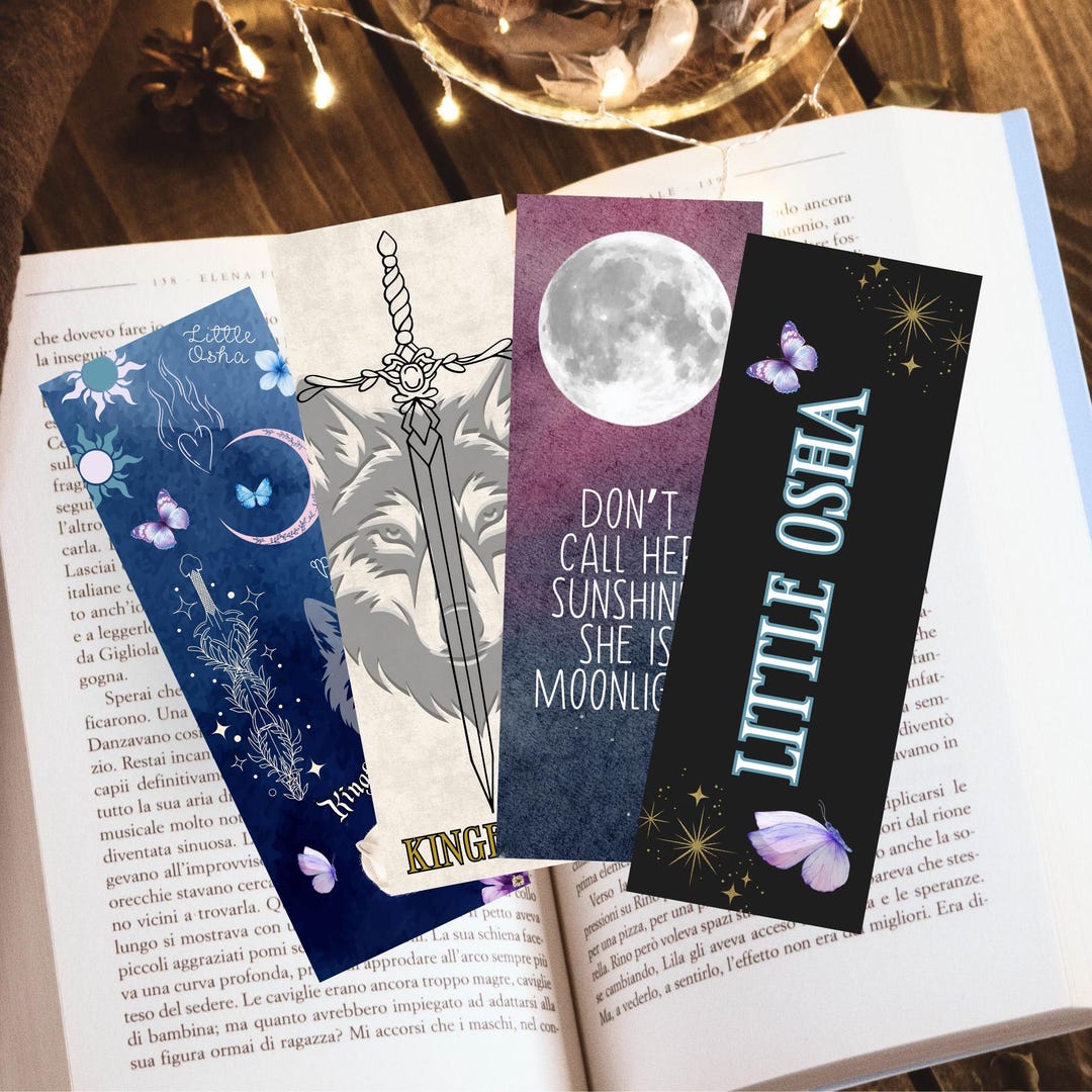 Fantasy Bookmarks Set, Quicksilver Gift, Book Lover Gift, Gift, Bookish ...