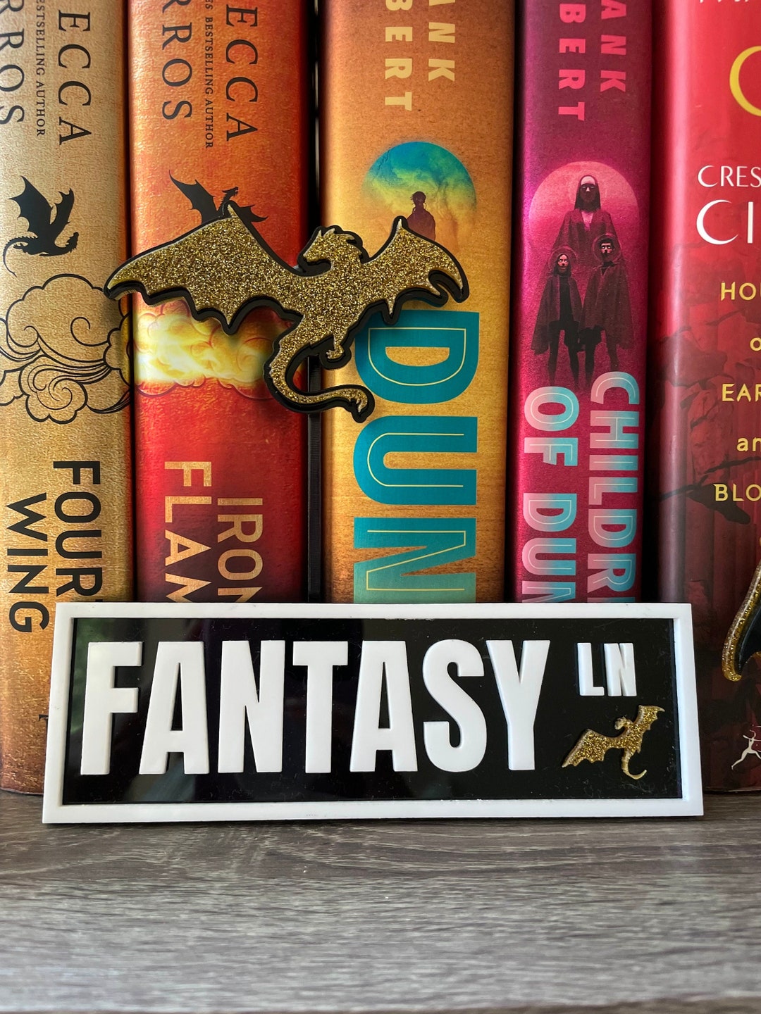 Library Street Sign Bookshelf Decor/ Bookish Merch/ Gift for Book Lover ...