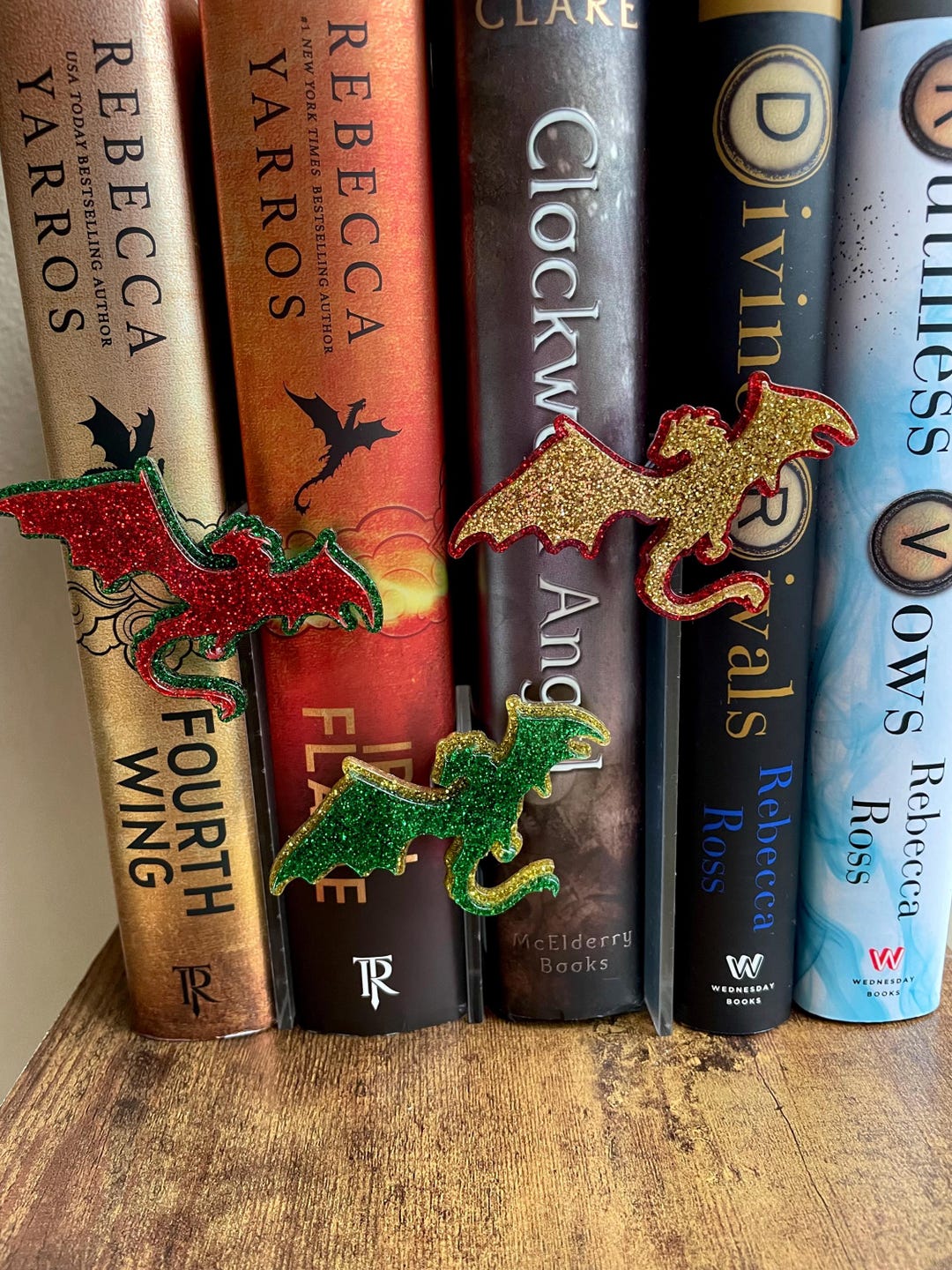 Christmas Dragon Bookshelf Decor Accessory /bookish Merch/gift for Book ...
