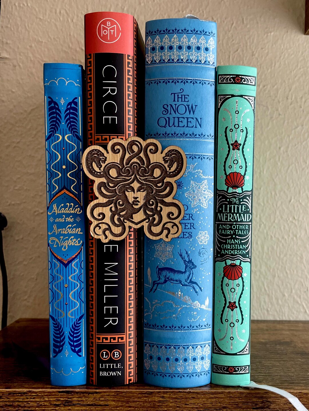 Wooden Medusa Bookshelf Decor Accessory /bookish Merch/gift for Book ...