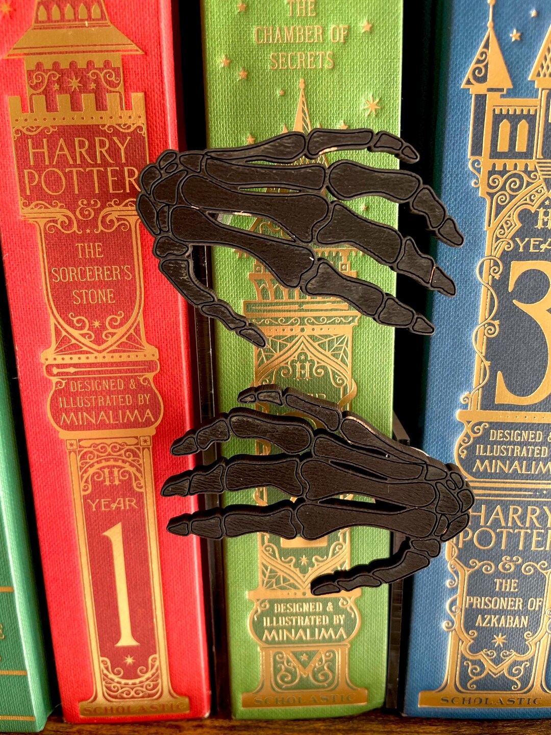 Skeleton Hands Bookshelf Decor Accessory /spooky Bookish Merch/gift for ...
