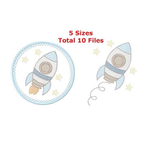 Rockets Embroidery - Etsy