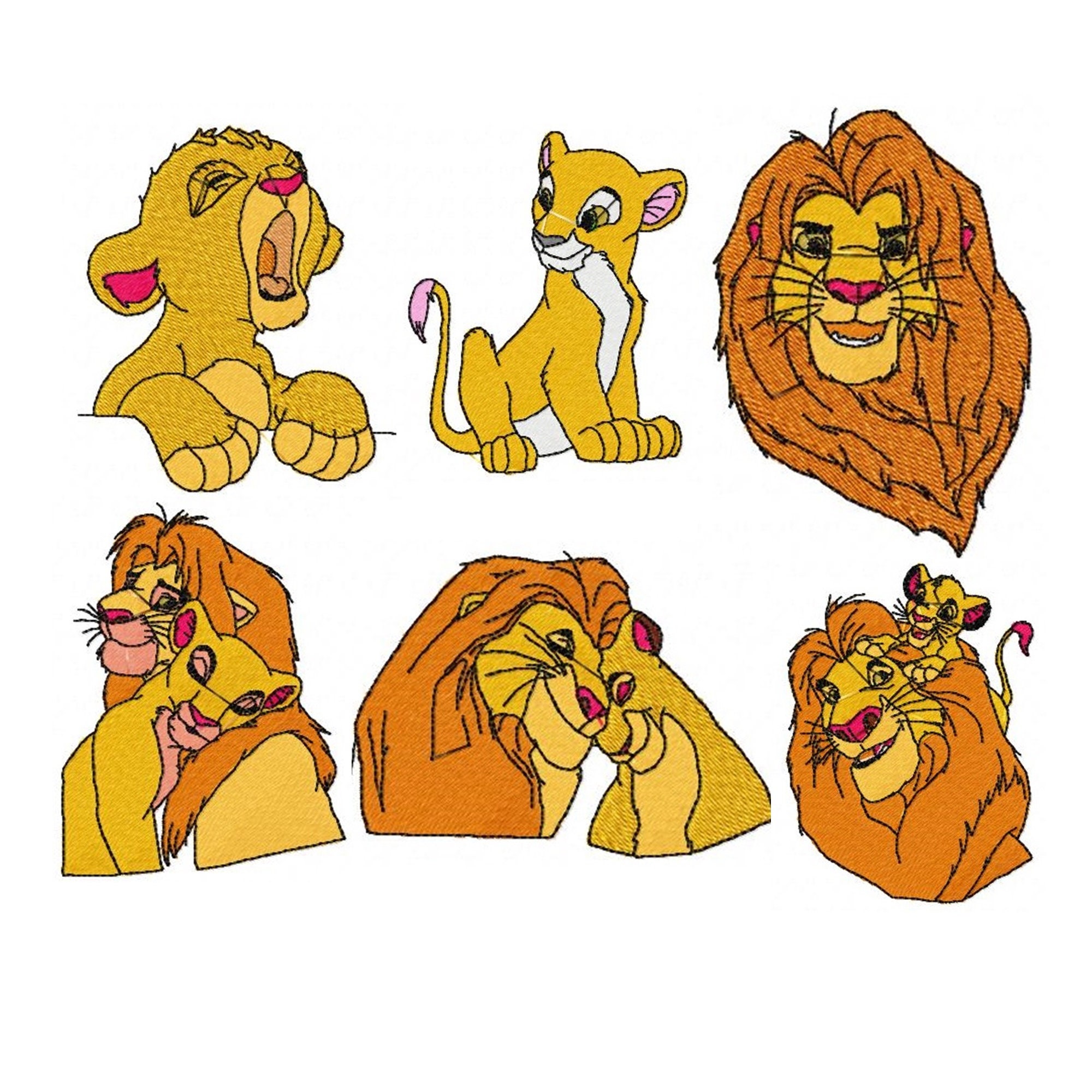 The Lion King embroidery designs machine embroidery pattern | Etsy