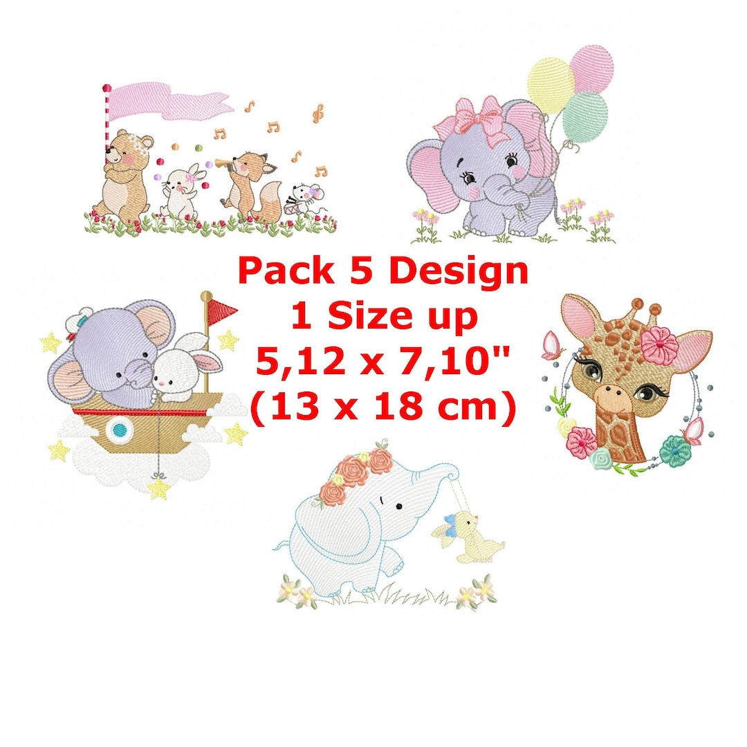Animals Embroidery Designs Machine Embroidery Pattern - Instant ...