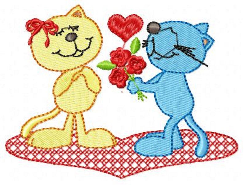 Valentine's Day Embroidery Designs Machine Embroidery | Etsy