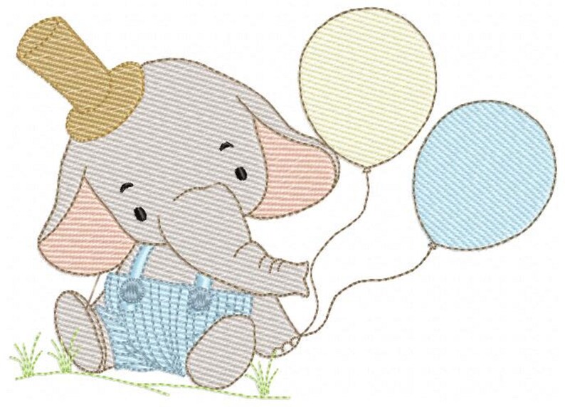 20 Files Elephants Embroidery Designs Machine Embroidery | Etsy