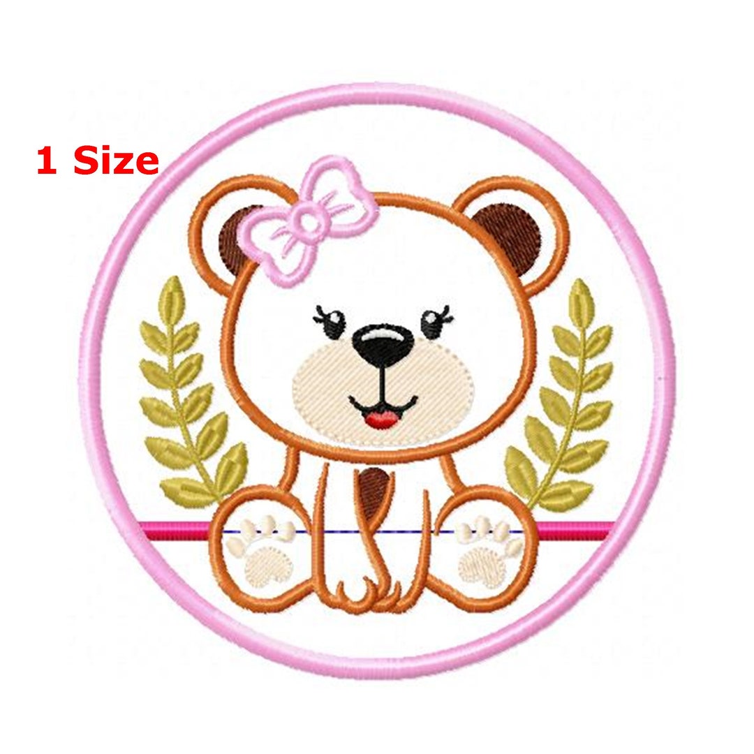 Bear Frame Embroidery Designs Machine Embroidery Pattern - Instant ...