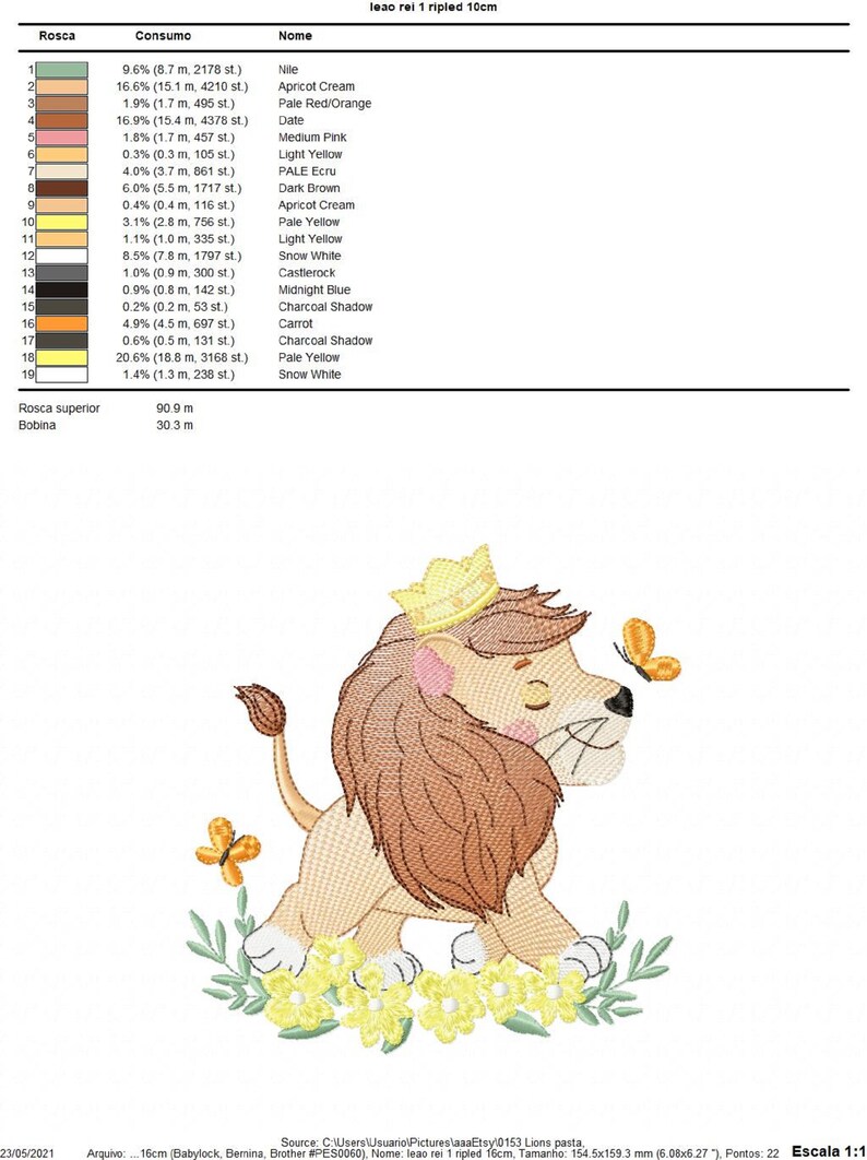 Lion King Embroidery Designs Machine Embroidery Pattern - Etsy