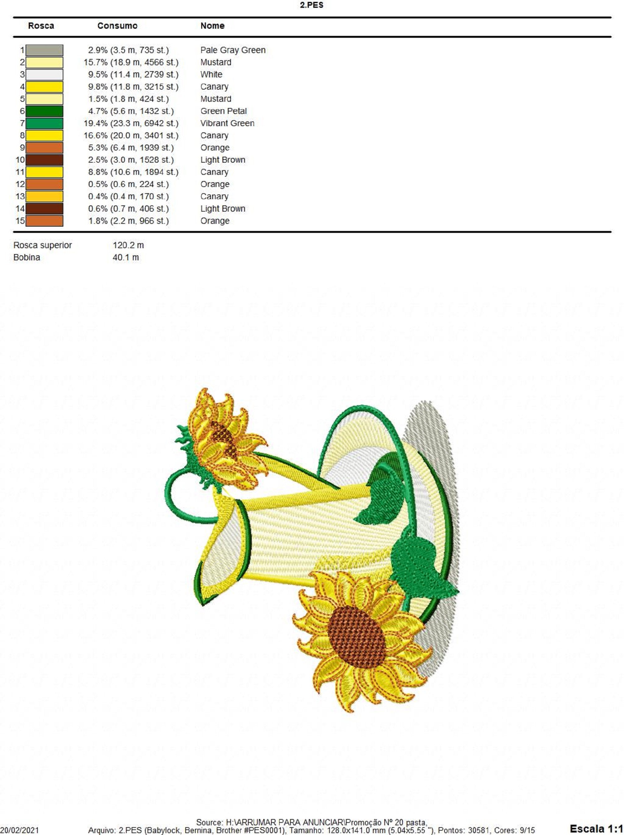 Sunflower embroidery designs machine embroidery pattern | Etsy