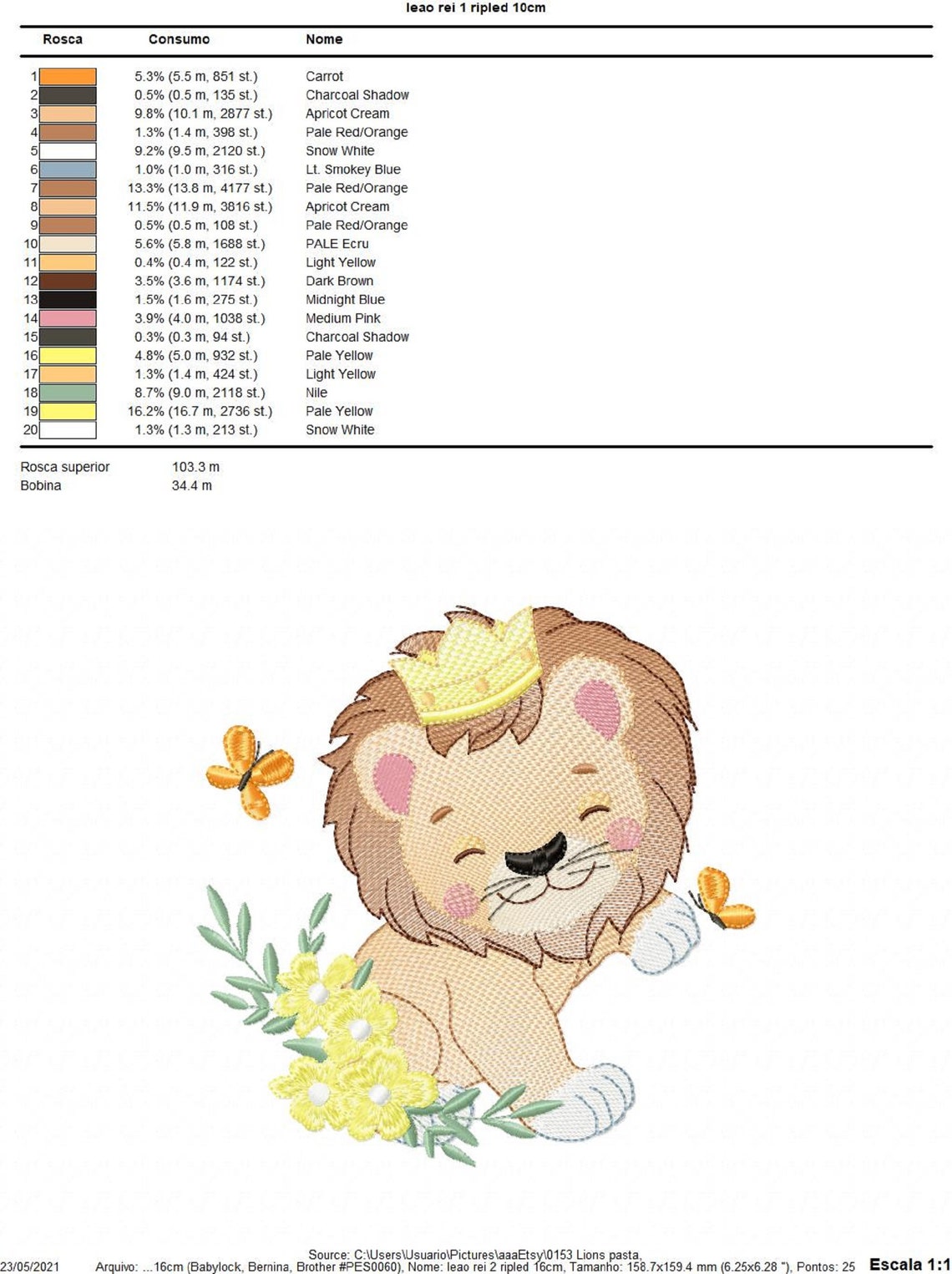 Lion King Embroidery Designs Machine Embroidery Pattern - Etsy