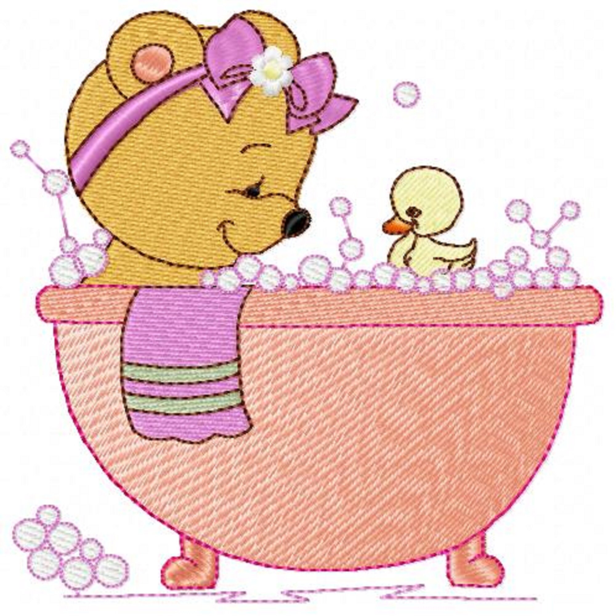 Bath Time Embroidery Designs Machine Embroidery Pattern - Instant ...