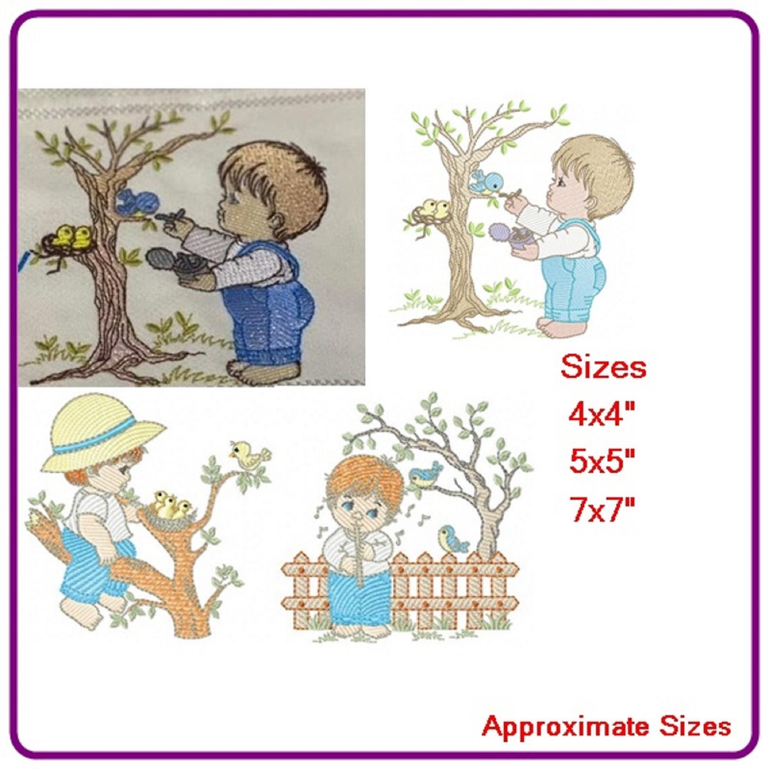 Boy Designs Machine Embroidery Pattern - Instant Download. - Etsy