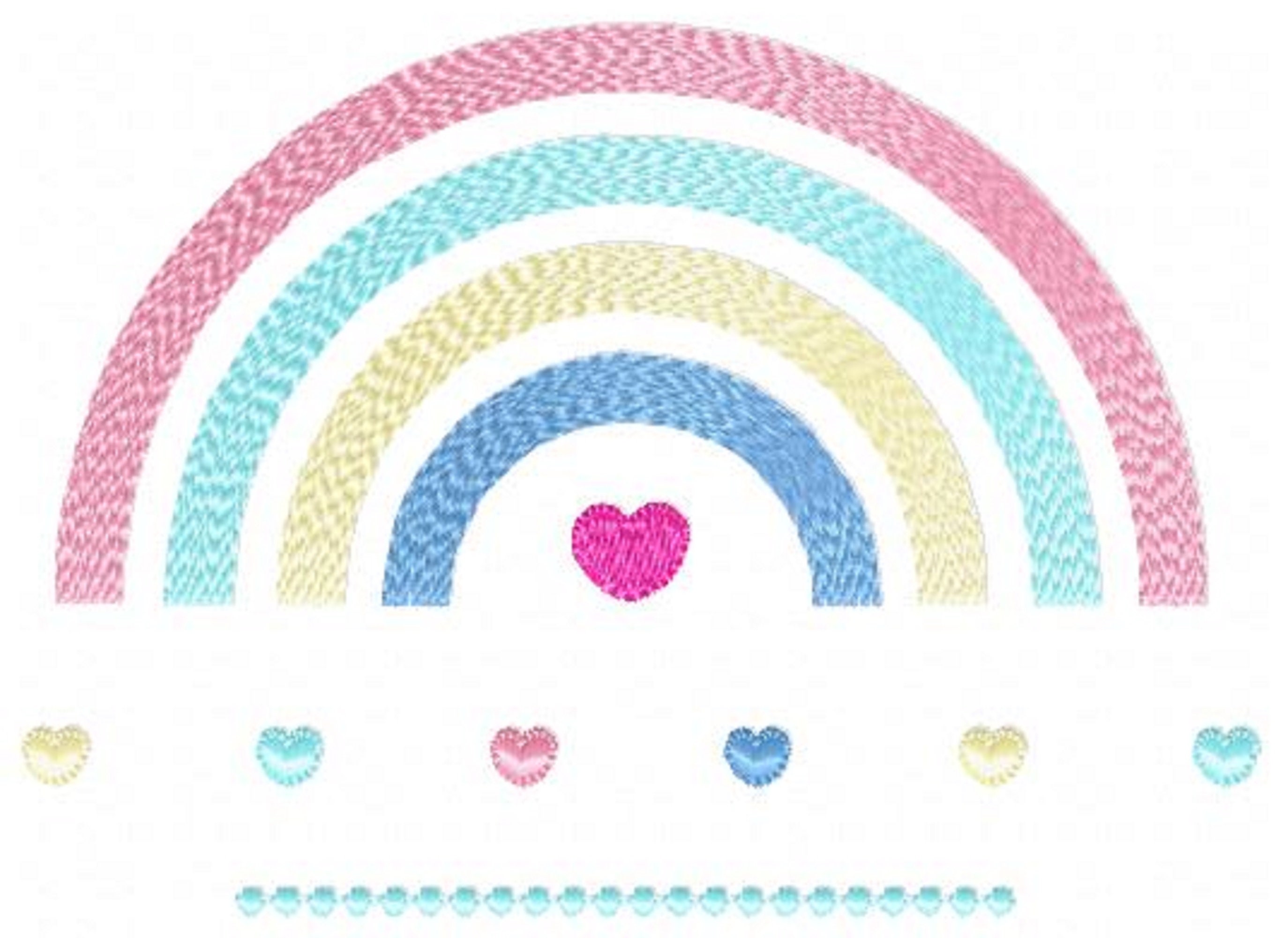 Cloud With Rainbow Embroidery Designs Machine Embroidery Pattern ...
