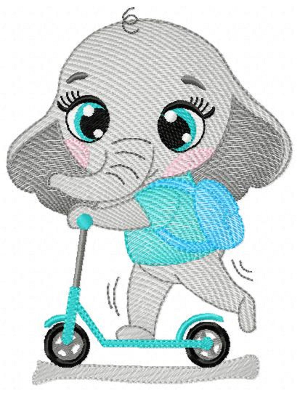 Cute Elephants embroidery designs machine embroidery pattern | Etsy