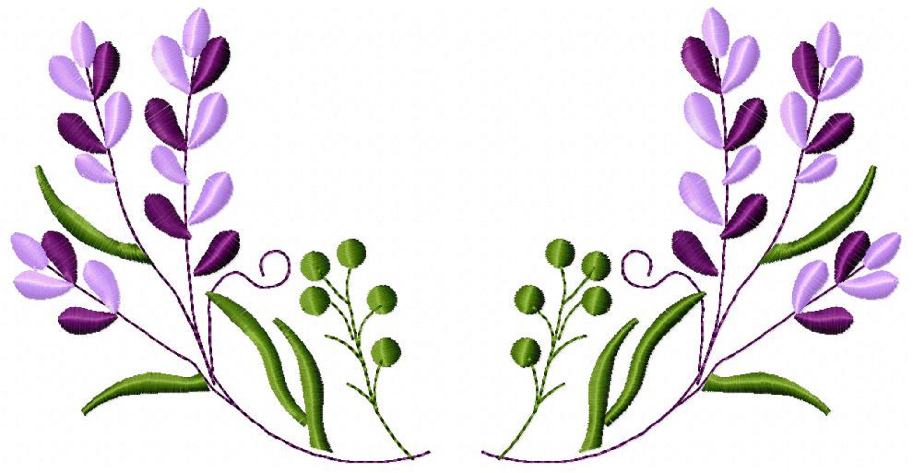 Lavender Flowers Embroidery Designs Machine Embroidery Pattern ...