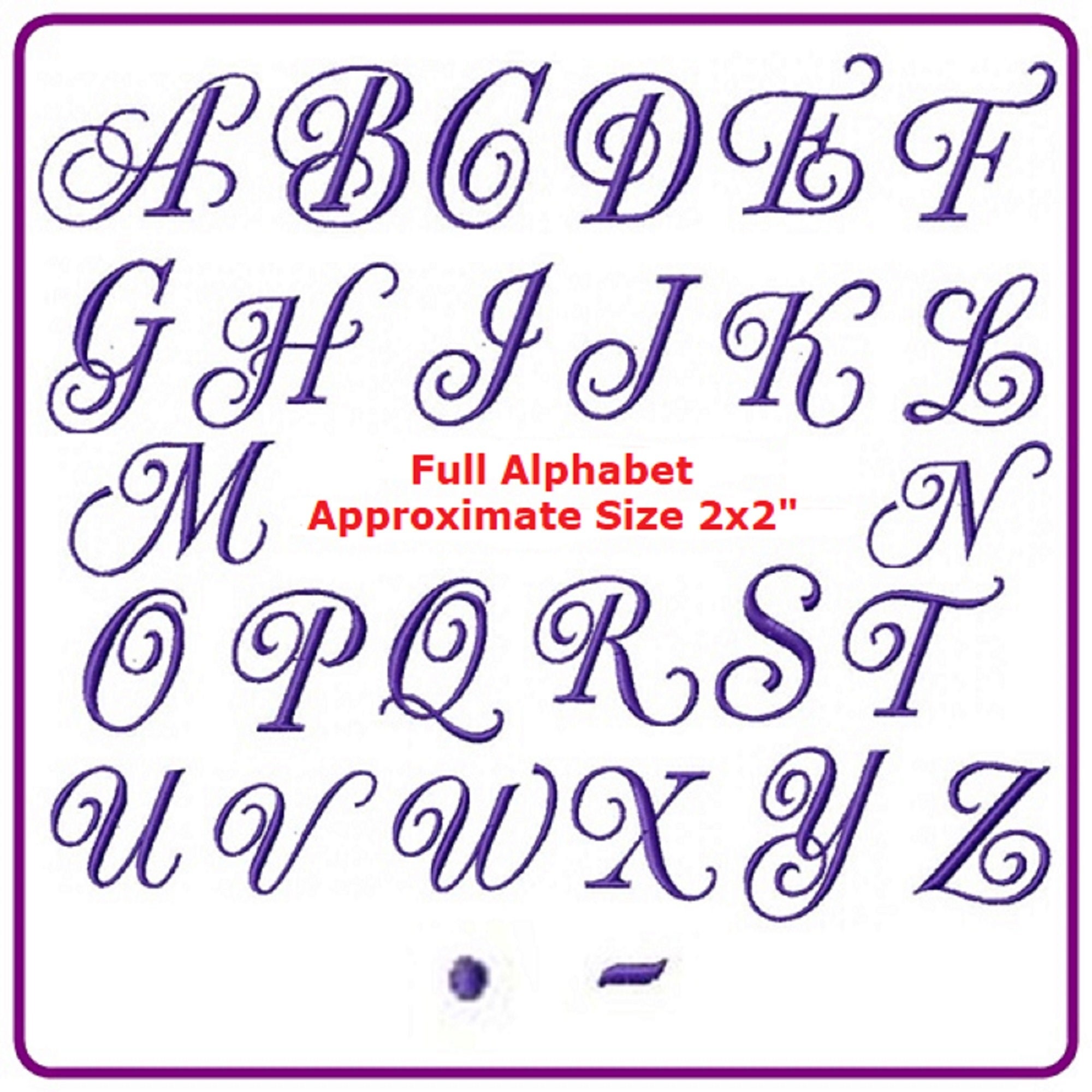 Alphabet Designs Machine Embroidery Pattern Instant - Etsy