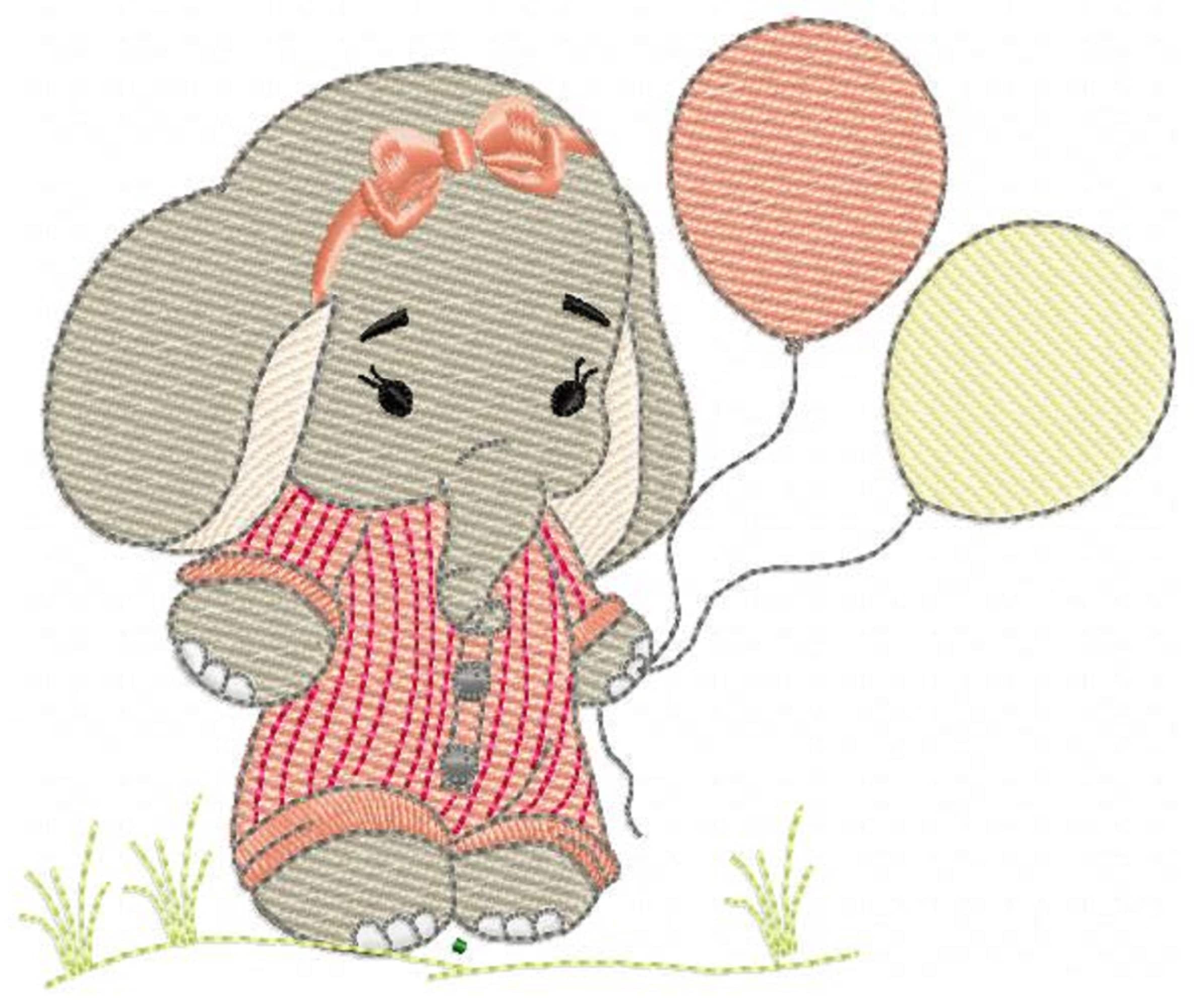 20 Files Elephants Embroidery Designs Machine Embroidery | Etsy