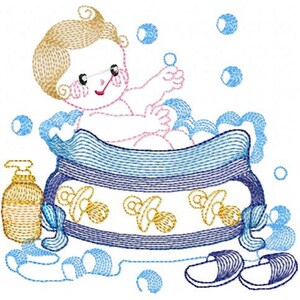 Bath Time Embroidery Designs Machine Embroidery Pattern - Instant ...