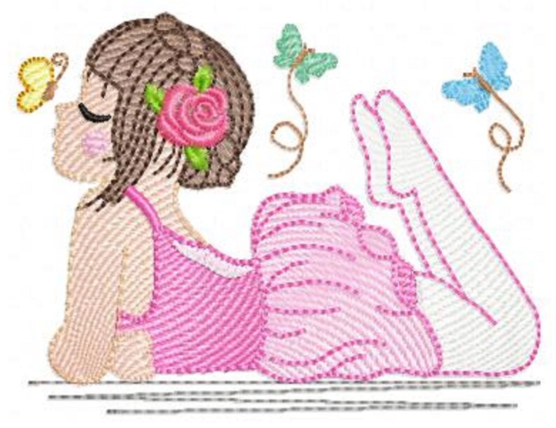 Ballerina Ballet Dancer Embroidery Designs Machine Embroidery Pattern ...