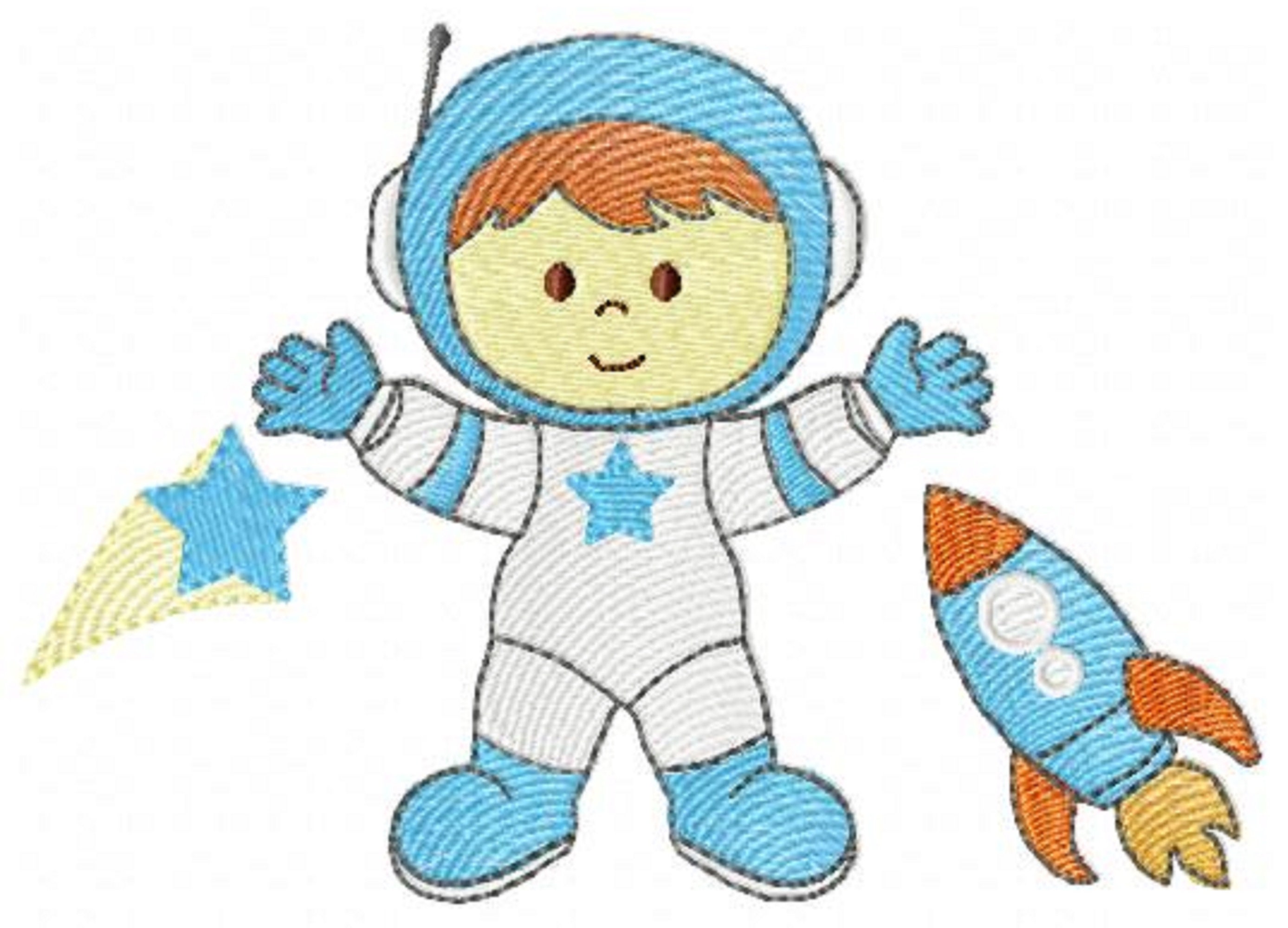 Space and Astronaut Embroidery Designs Machine Embroidery - Etsy