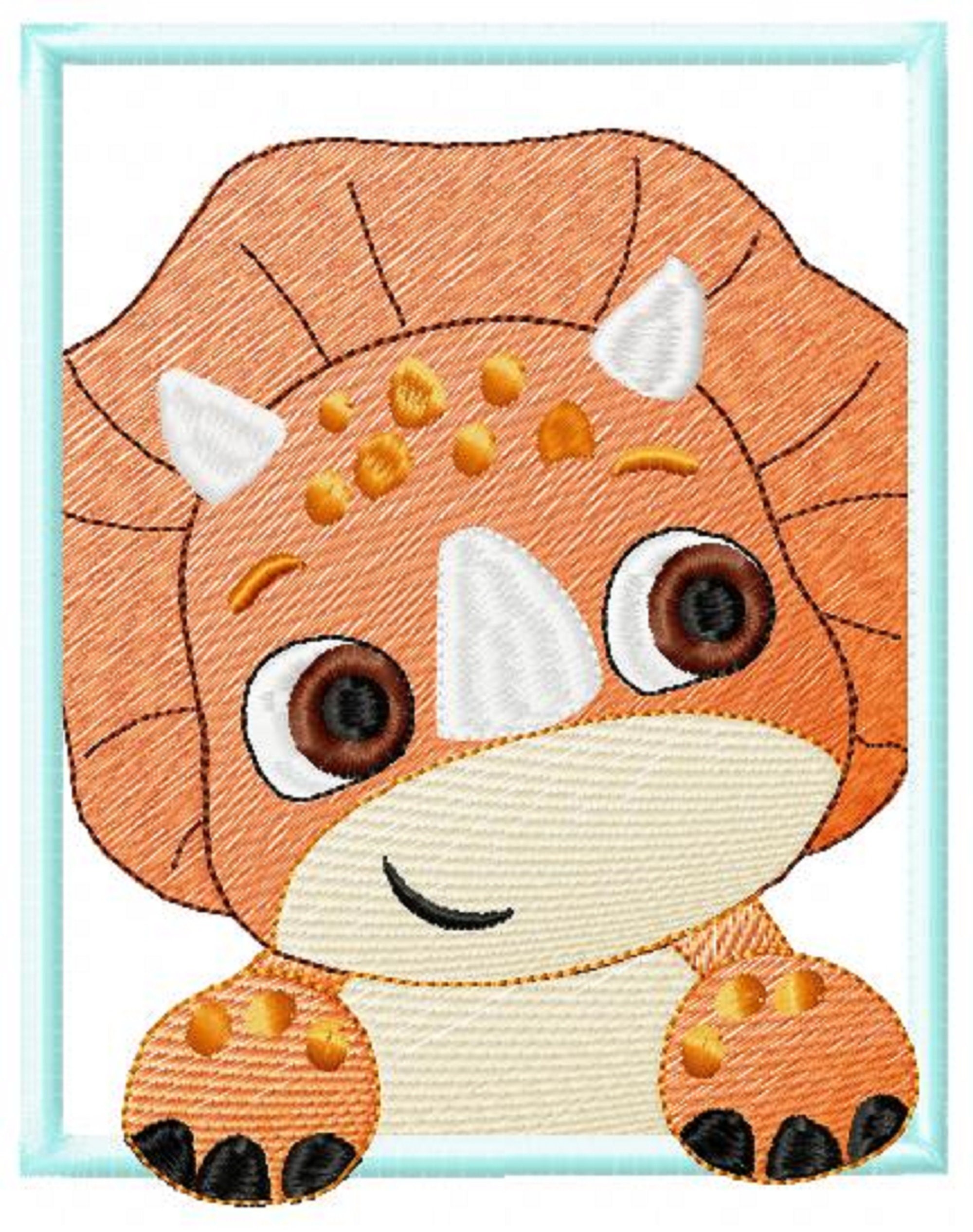 Dinosaurs Animals Embroidery Designs Machine Embroidery - Etsy