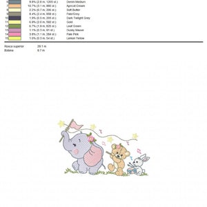 Elephant Music Band Embroidery Designs Machine Embroidery Pattern ...