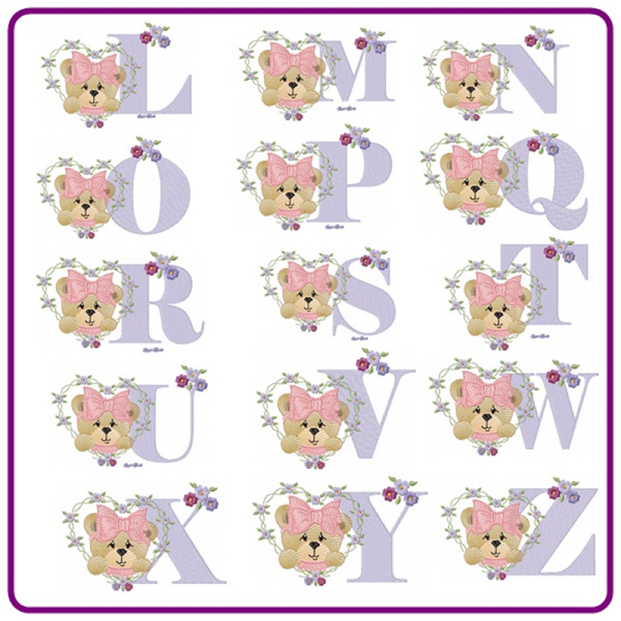 Alphabet Embroidery Designs Machine Embroidery Pattern - Etsy