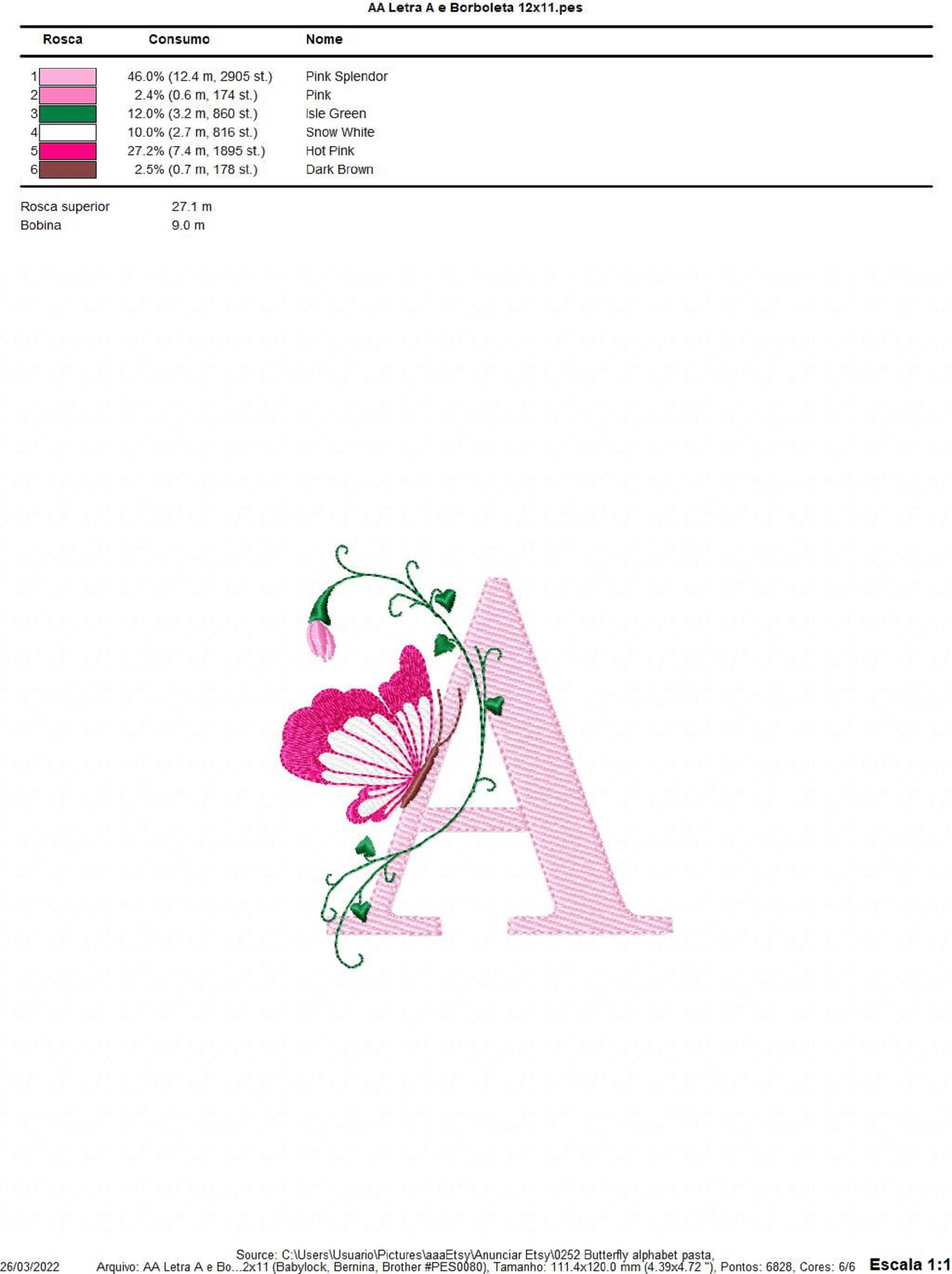 Alphabet Embroidery Designs Machine Embroidery Pattern - Etsy