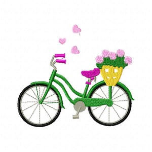 Bicycle Bike Embroidery Designs Machine Embroidery Pattern - Instant ...
