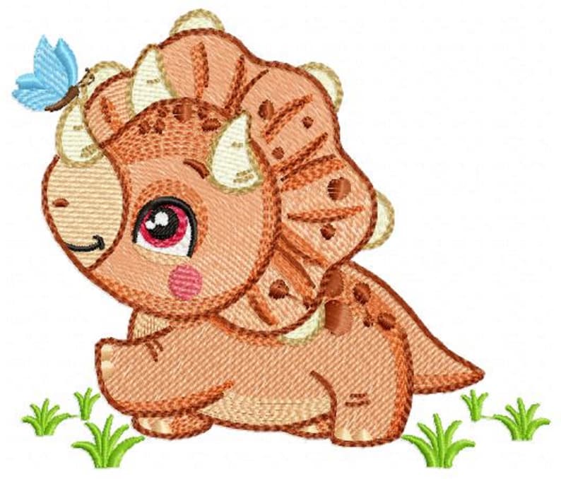 Dinosaurs Animals Embroidery Designs Machine Embroidery - Etsy