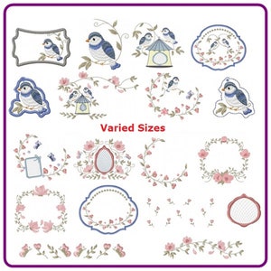 Bird Embroidery Designs Machine Embroidery Pattern - Instant Download ...
