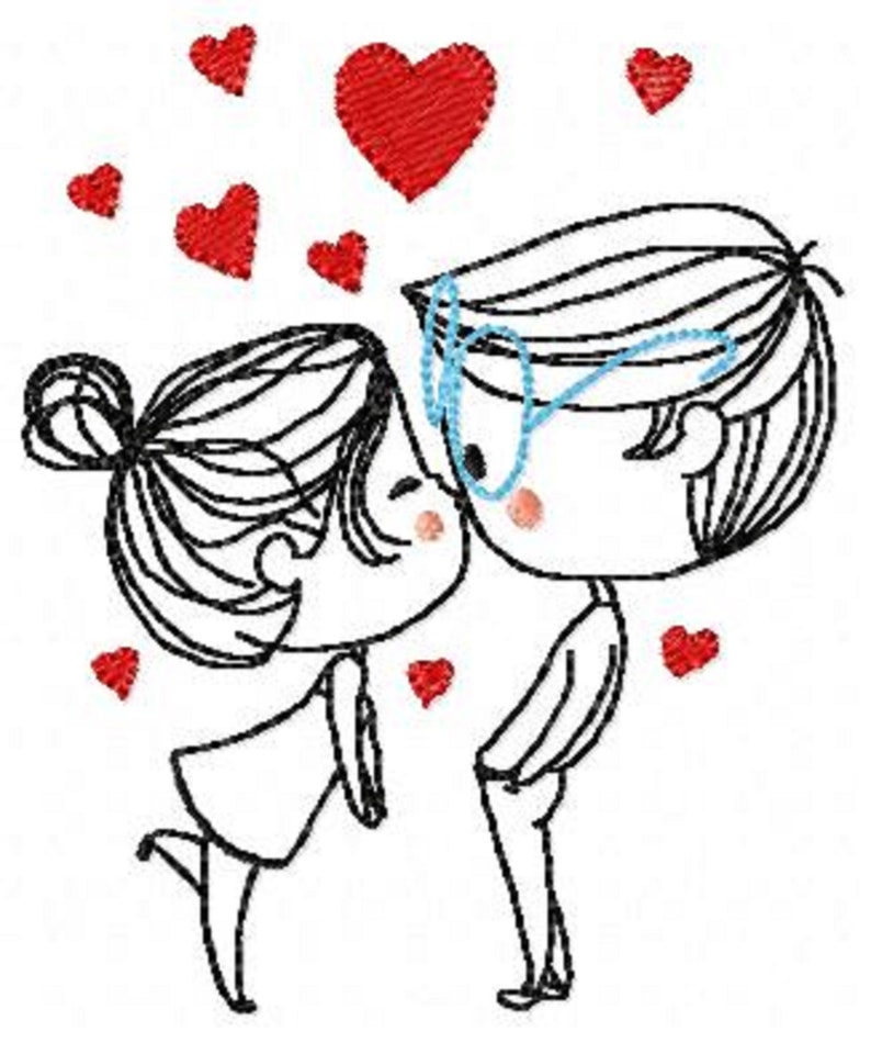 Valentine's Day Embroidery Designs Machine Embroidery - Etsy