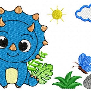 Dinosaurs Designs Machine Embroidery Pattern - Instant Download. - Etsy